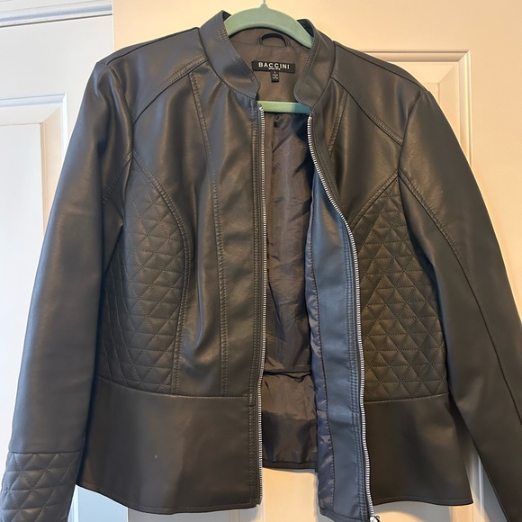 Baccini | Jackets & Coats | Baccini Leather Like Jacket | Poshmark